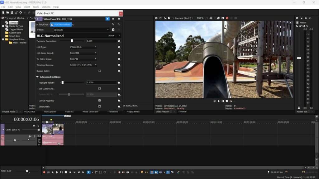 HLG Normalized OFX Plugin – xtremestuff